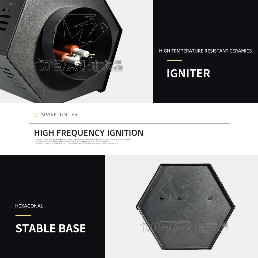 DMX Flame Jet Machine 200W Fire Spray Thrower 1 Channel DJ Wedding ...