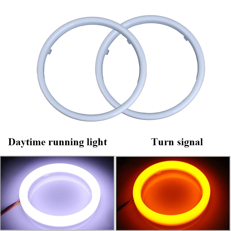 Halo-Rings-Car-Led-Angel-Eyes-Cotton-White-and-Yellow-70mm-80mm-90mm ...
