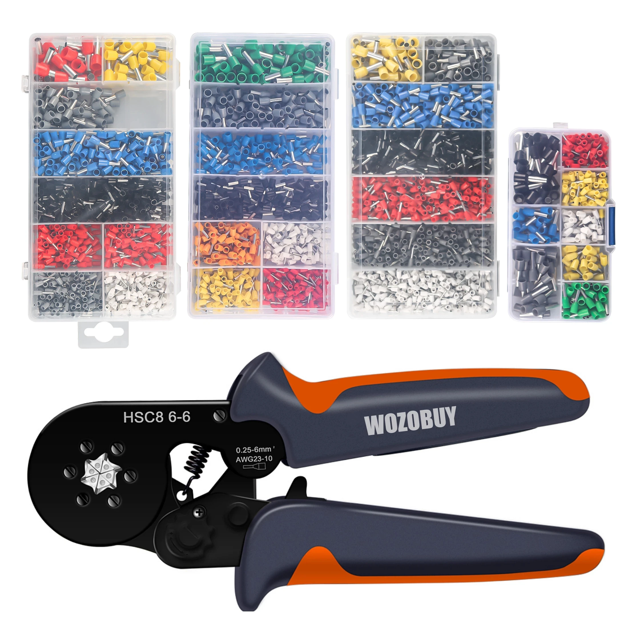 WOZOBUY-cliquet-Hexagonal-auto-ajustable-Kit-d-outils-de-sertissage-de-virole-Kit-de-sertissage ...