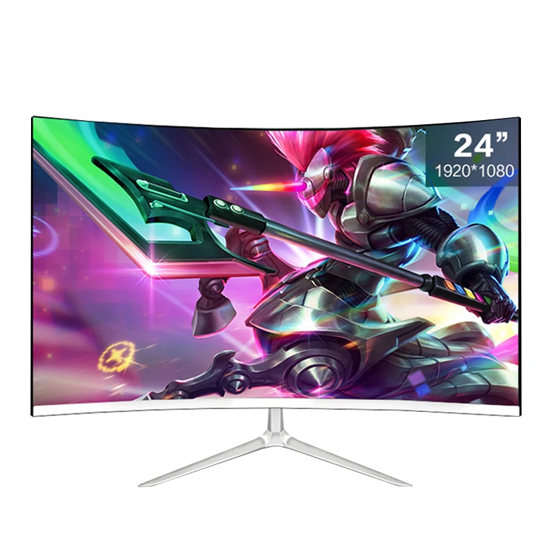 24 polegada ips monitores gamer 1080p curvo monitor pc 75hz hdmi ...