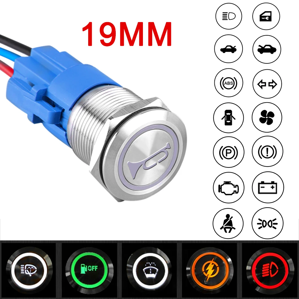 19mm-Customization-Metal-Push-Button-Switch-Latching-Momentary-Dash ...