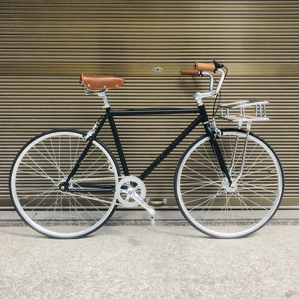 commuter bike 700C wheel road bike Track bicycle single speed vintage ...