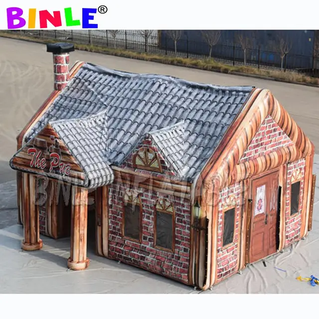 Special Aussie 8x6x5mH giant inflatable pub inflatable Tiki hut bar ...