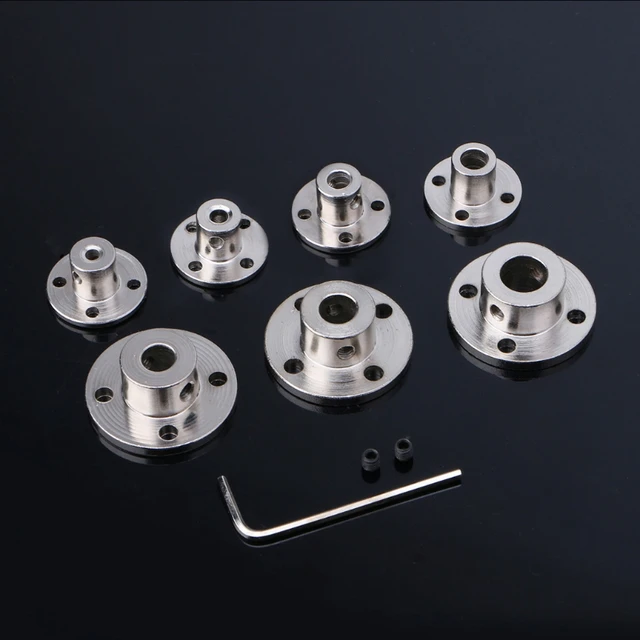 1 PC DIY High Hardness New Metal Flange Shaft Coupling Rigid Flange ...