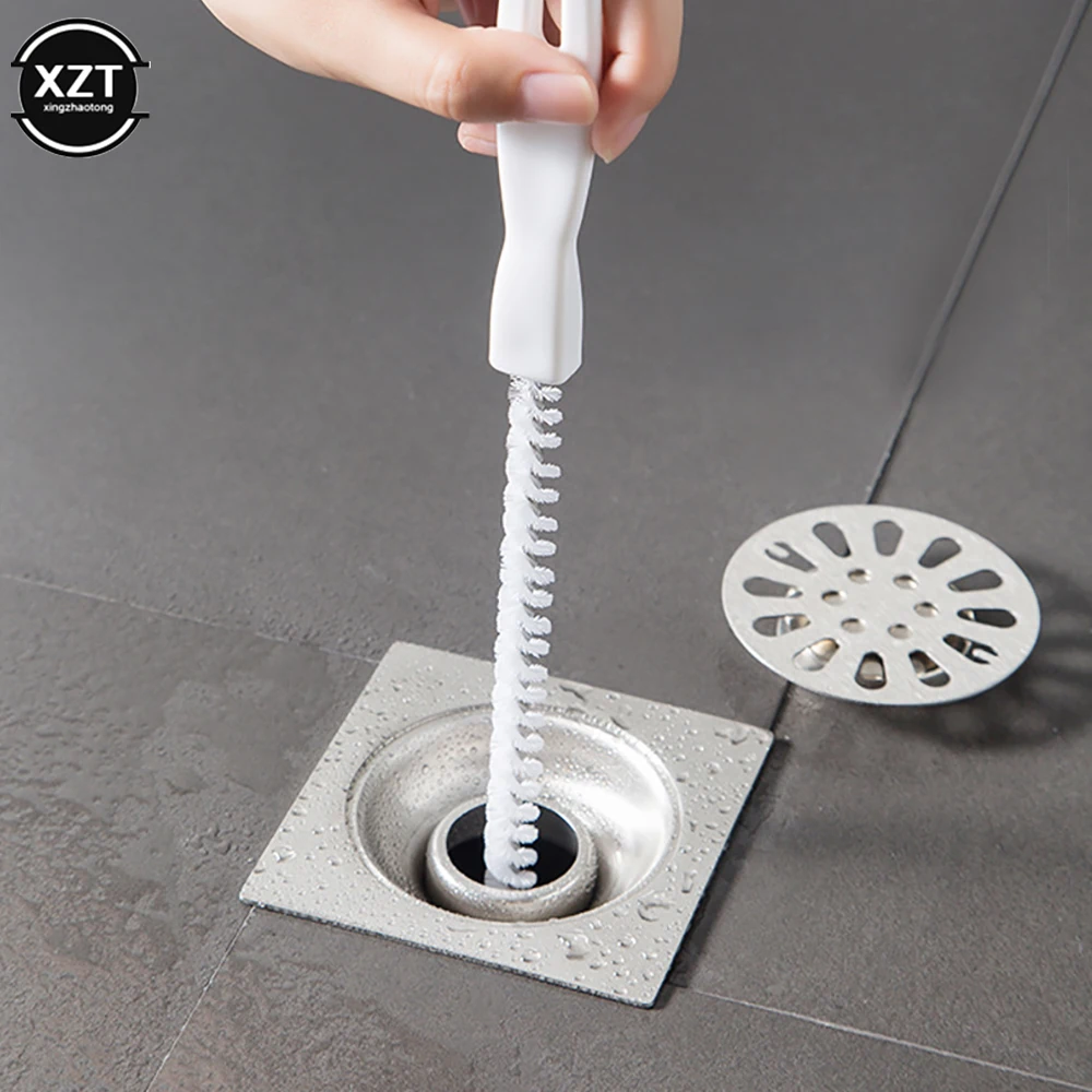 45CM-Pipe-Dredging-Brush-Bathroom-Hair-Sewer-Sink-Cleaning-Brush-Drain ...
