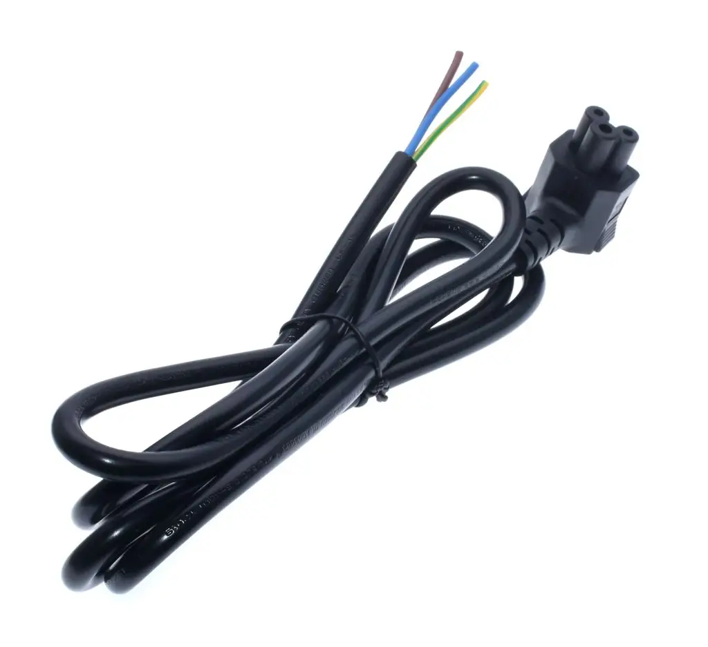 Iec 320 C5 Clover Leaf Right Angle Power Cord ,vde Plug Line Cable,1.5m ...