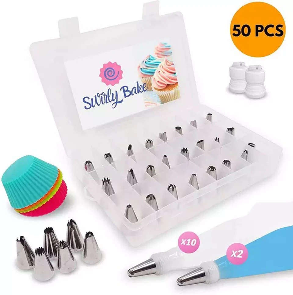86 Pcs Cake Decorating Tool Set Tpu Cream Pastry Bags Piping Nozzles ...