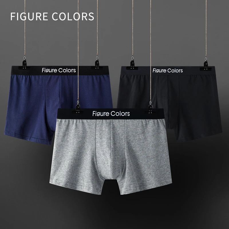 FigureColors Men Underwear boxer cotton Boxers Mens boxer shorts trunk ...