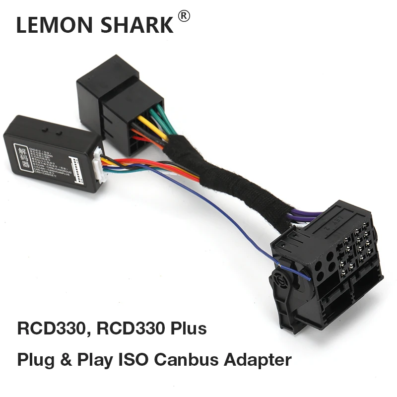 RCD330 Plus RCD330 Plug&Play ISO Quadlock Adapter Cable CANBUS Decoder ...