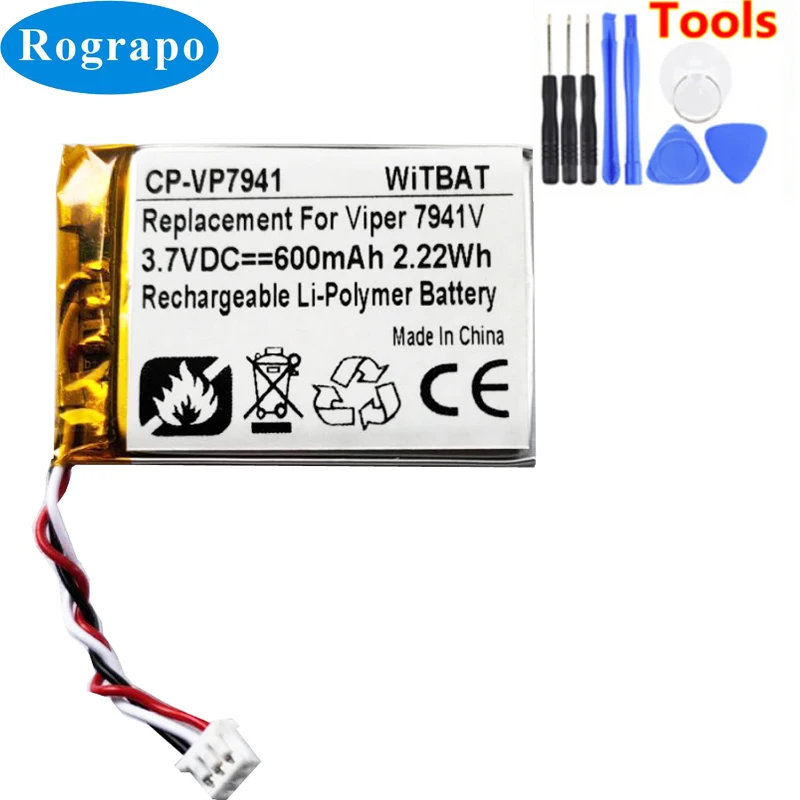 Batería nueva para Viper 7941V, 7944V, 7945V;Python 7941P, 7944P, 7945P ...