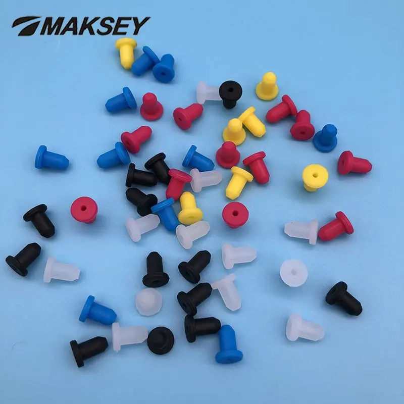 MAKSEY 잉크 부품용 실리콘 고무 씰링 스토퍼, T형 플러그 O링 개스킷 라운드 펑크, 카트리지 고무 스토퍼, 4.3mm ...