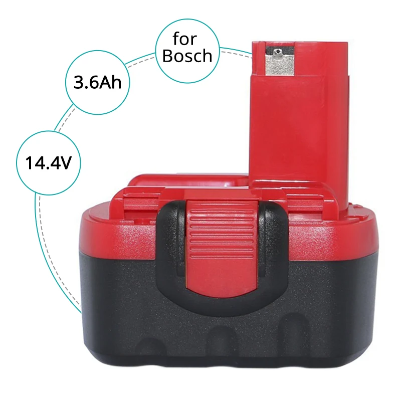 3.6Ah Ni-MH 14.4V Battery for Bosch BAT038 BAT040 BAT041 BAT140 BAT159 ...
