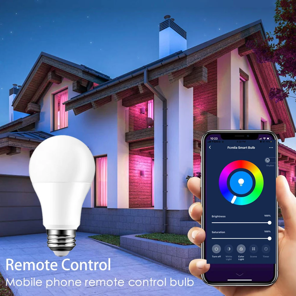 Smart-LED-Bulb-Intelligent-WiFi-Light-Bulb-RGB-W-Dimmable-Smartphone ...