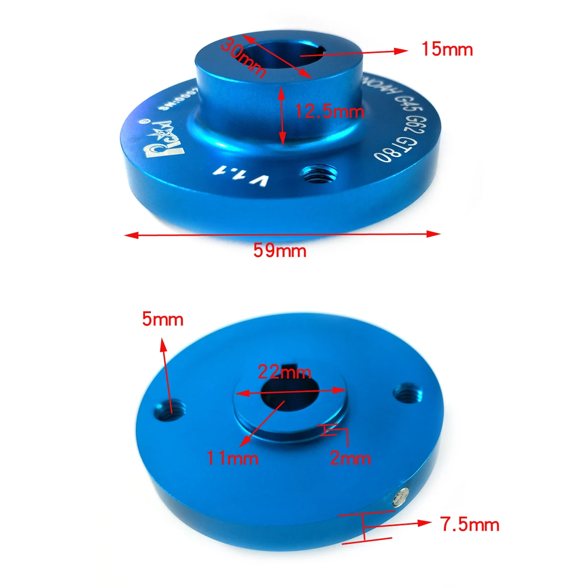 1Pc RCEXL Aluminum Conversion Kit For Zenoah G45 G62 GT80 Engine