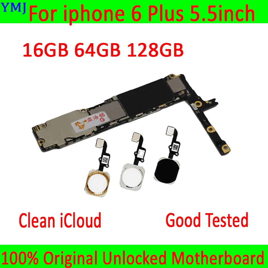 With/without Touch Id For Iphone 6 Plus Motherboard ,100% Original ...