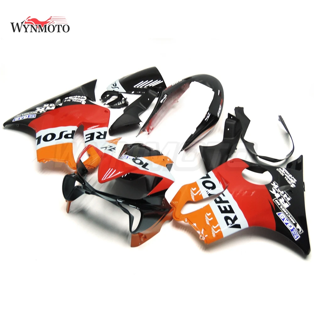Repsol Orange Black Red Fairings For Honda CBR600F4i 2004 2005 2006 ...