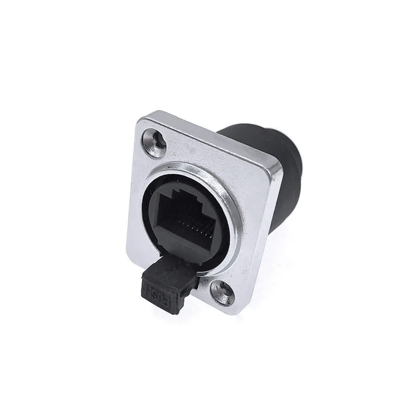 1 piece RJ45 Waterproof Network Connector with Rubber cover IP65 8p8c D ...
