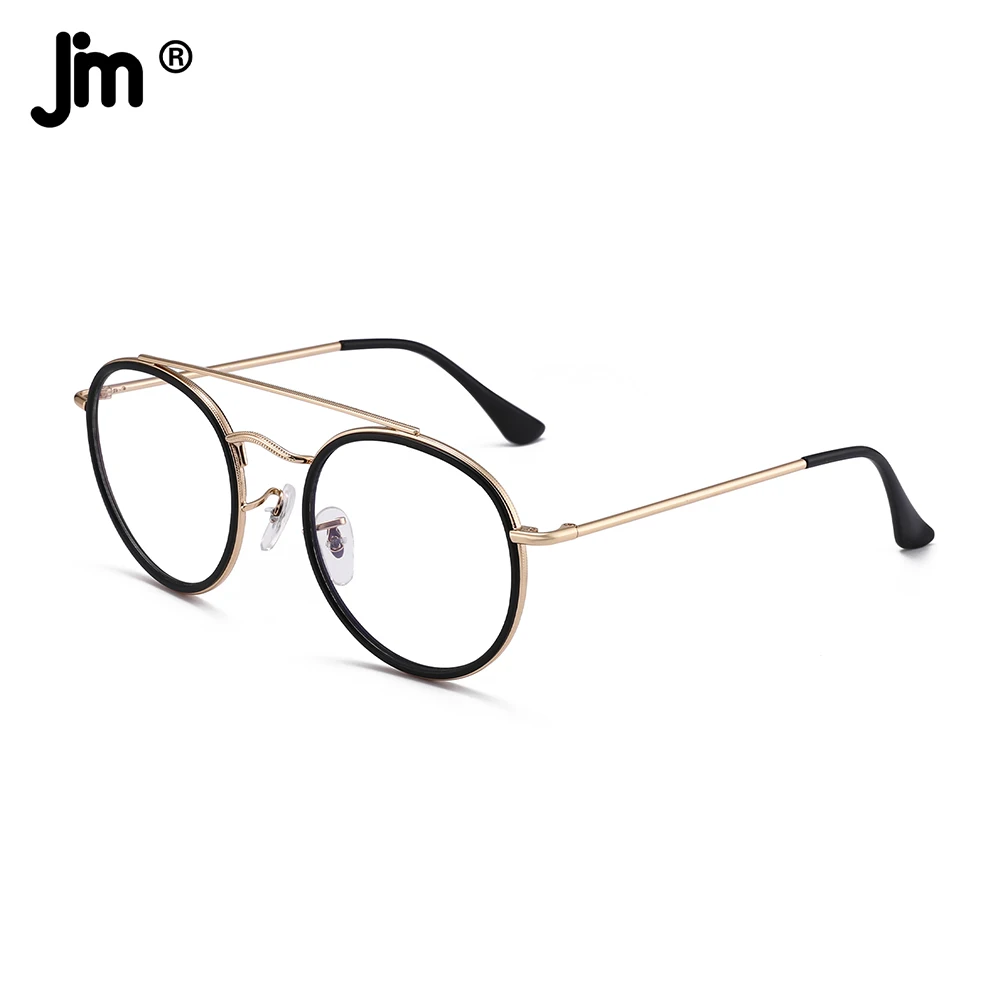 Jm Vintage Round Computer Glasses Men Women Brand Designer Blue Light ...