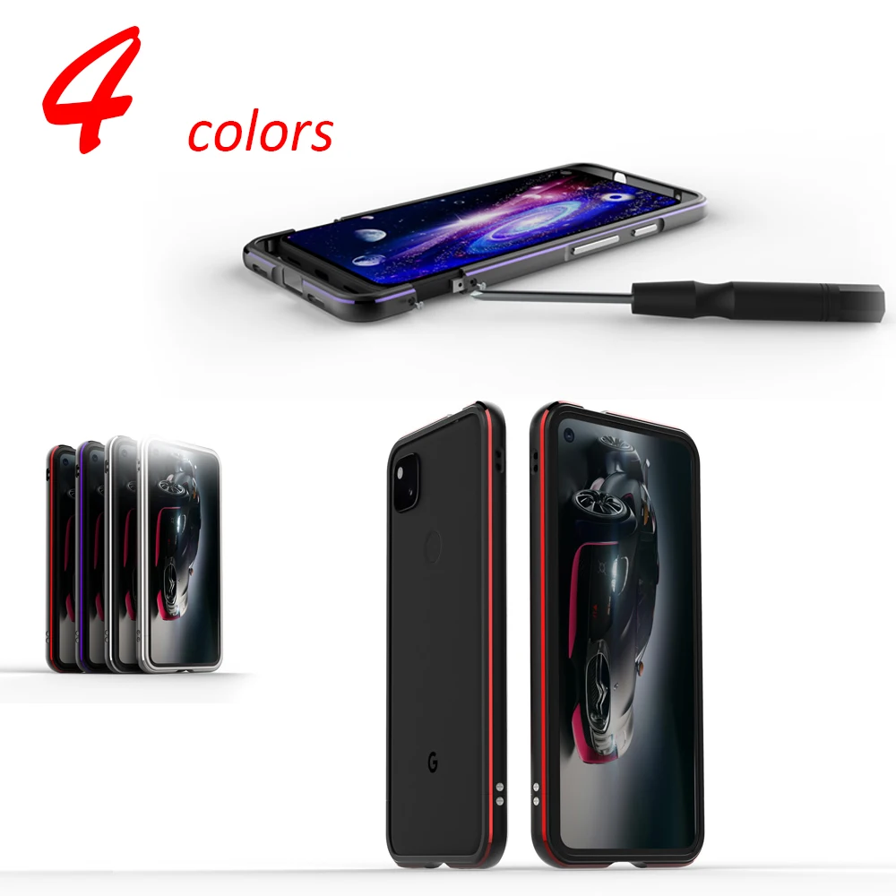 For-Google-pixel-5-Ultra-Thin-Metal-Aluminum-Bumper-Frame-Cover-Case ...
