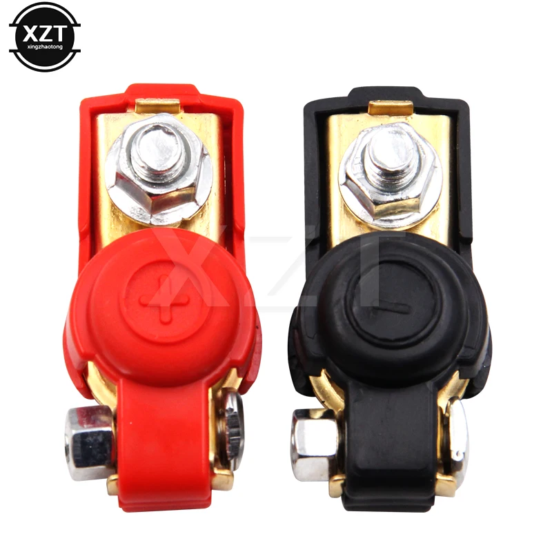 1-Pair-Alloy-Adjustable-Positive-Negative-Car-Battery-Terminal-Clamp ...