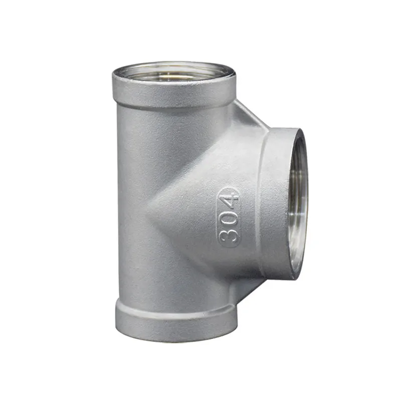 1/2in. x 1/2in. Female Threaded Tee SS304 Stainless Steel Homebrew ...