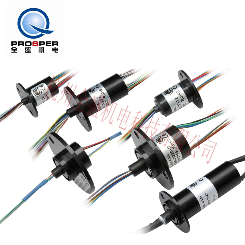 SRC022 Series Conductive Slip Ring 4,6,8,12,18,24,30,36 Channel ...