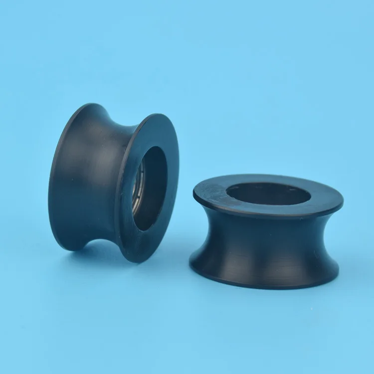 6pcs 5*26*13mm Nylon/Pom POM Plastic Coated Bearing Pulley Groove U ...