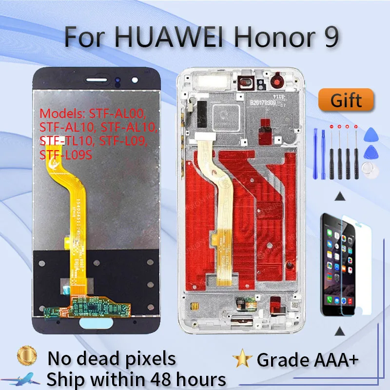 For HUAWEI Honor 9 STF L09 AL00 AL10 TL10 Original LCD screen assembly ...
