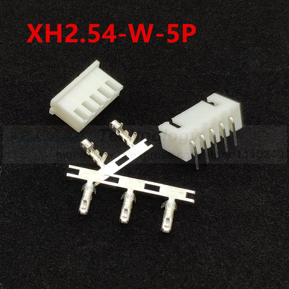 50 대/몫 XH2.54 5W XH2.54 2.54mm 5pin 커넥터, 암 하우징 + 직각 핀 헤더 + 터미널, 무료 배송|connector 5pin|connector 2 ...