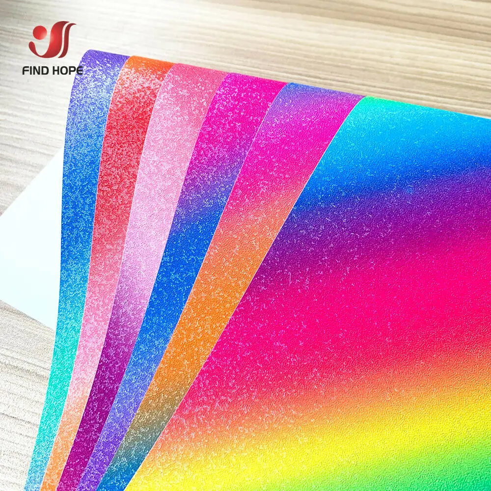 Sparkle-Multicolor-Rainbow-Permanent-Vinyl-Sheet-Selfadhesive-Craft ...