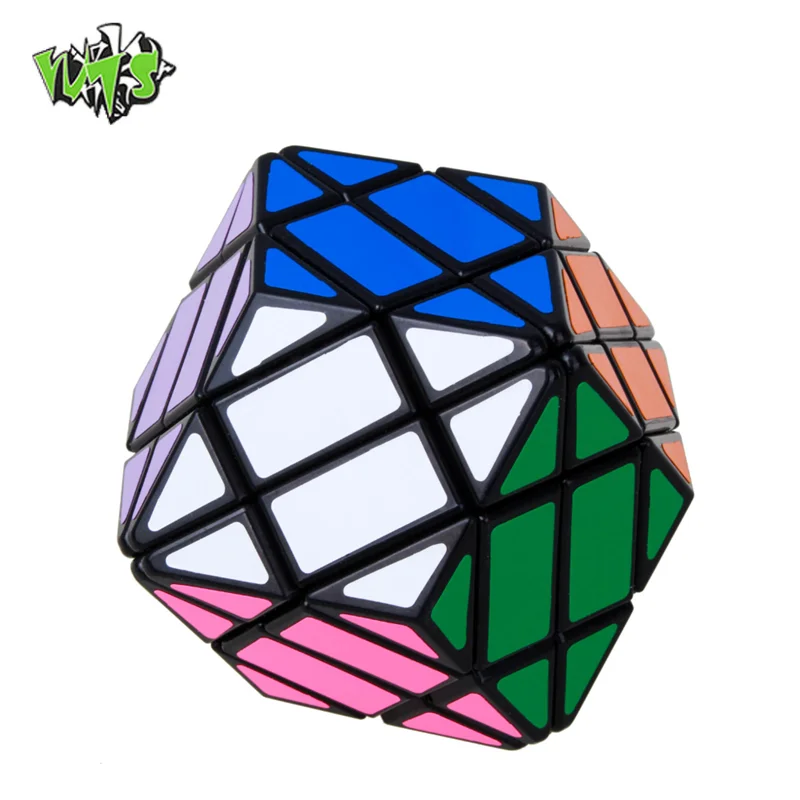 Lanlan 4x4 Rhombic Dodecahedron Cubo Magico Black 12 Rhombic Face axis ...