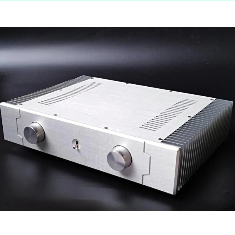 All aluminum Power Amplifier Chassis with Two Sides Radiator Case DIY ...