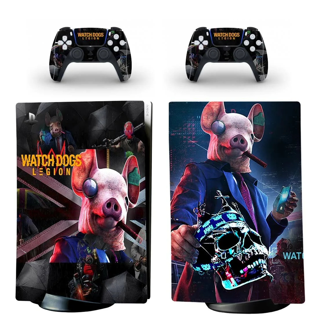 Watch Dogs PS5 Digital Edition Skin Sticker Decal Cover for PlayStation ...