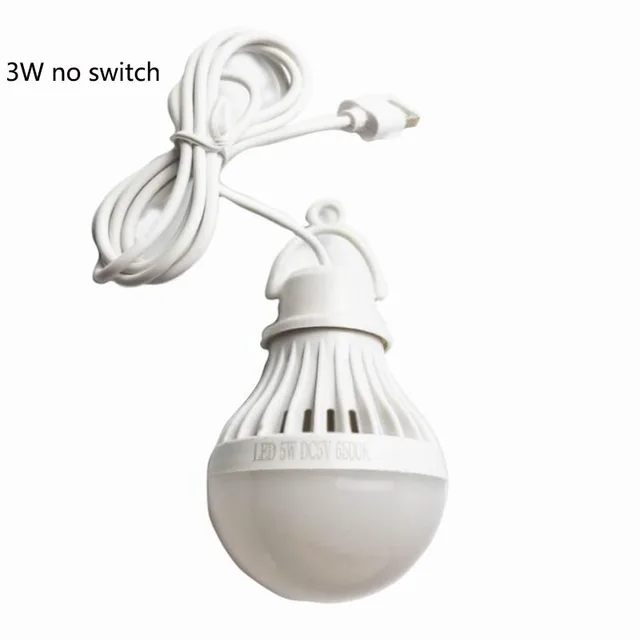 5V 3W 10W USB LED Bulb Lights Reading Night Lamps wall hanging Outdoor for Camping Home Bulbs ...
