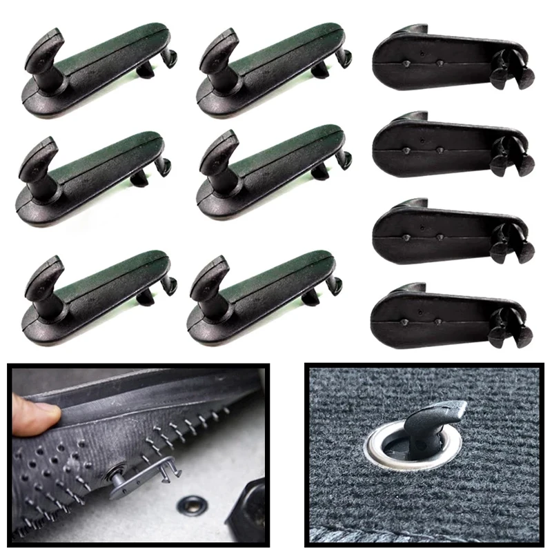 2-10pcs Car Mat Fixing Clips Floor Carpet Clip Hook For TOYOTA Corolla ...
