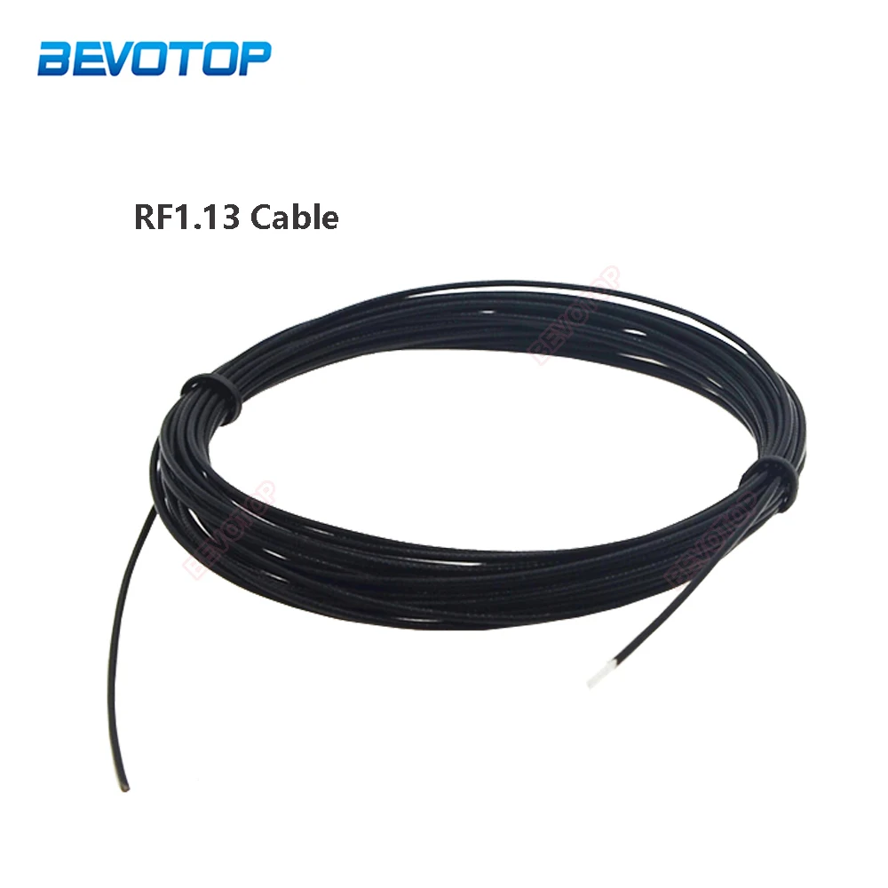 Rf1.13 rf cabo coaxial od = 1.13mm trança 50 ohm rf cabo de extensão ...