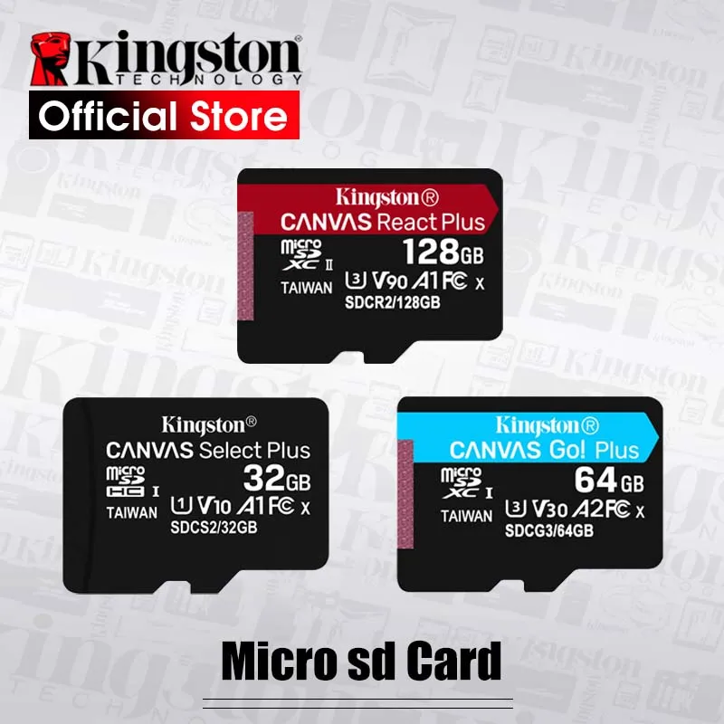 Kingston-tarjeta de memoria TF (MicroSD) de 128GB para teléfono móvil ...
