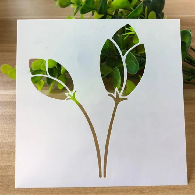 Flower Stem And Leaf Template