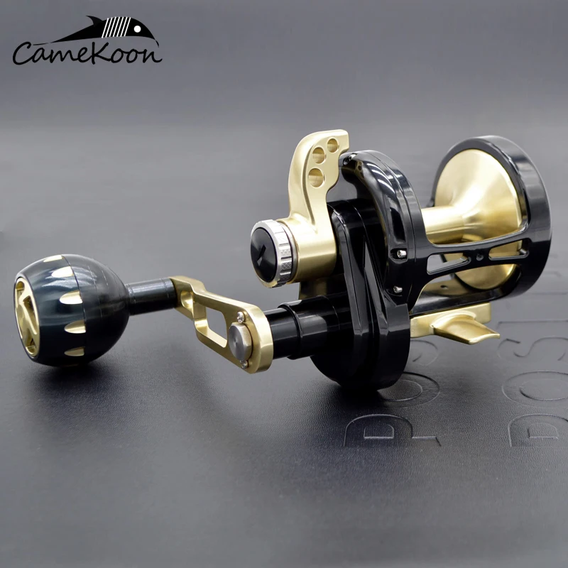 CAMEKOON High Retrieve Jigging Reel 30KGs Drag Power Left/Right Handed ...