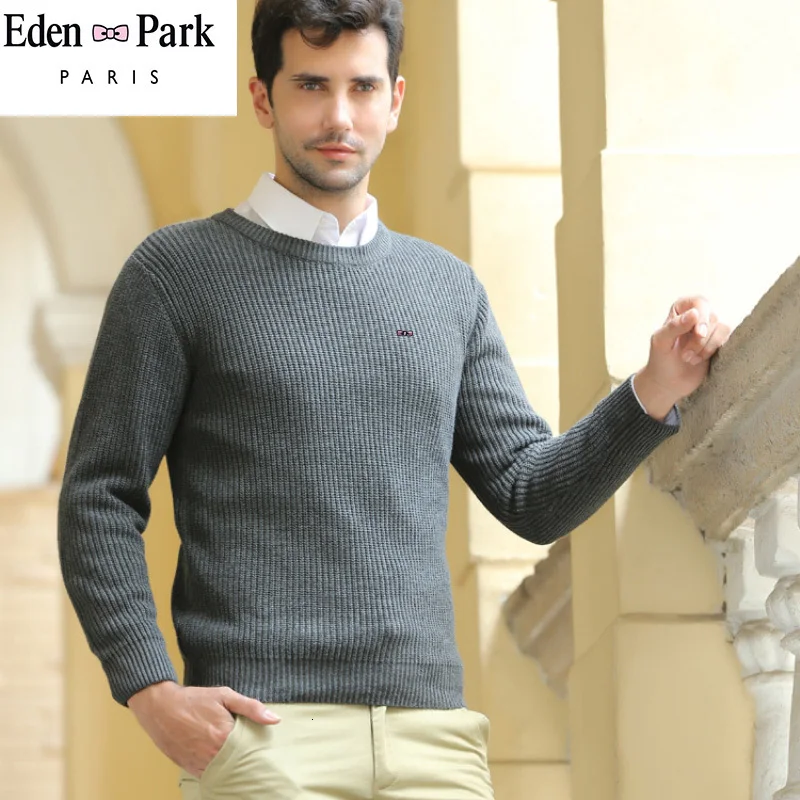 Eden Park, однотонные свитера, Мужской пуловер, тянет, мужской свитер ...