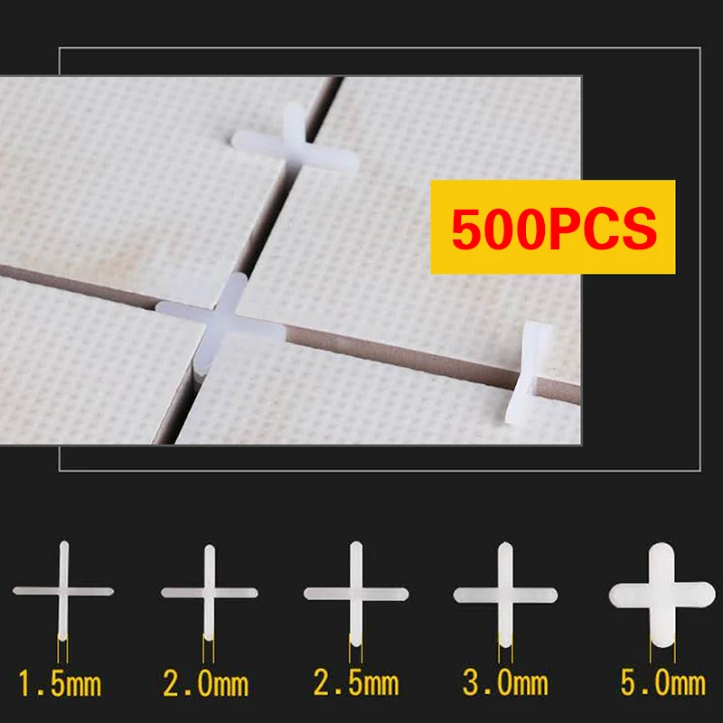 500pcs-Tile-Spacer-Cross-2mm-Tiling-Ceramic-Tilers-Plumbers-White-Cross ...