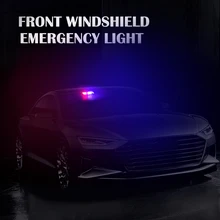 16 LED Strobe Signal Emergency Windshield Warning Beacon Lights Red ...