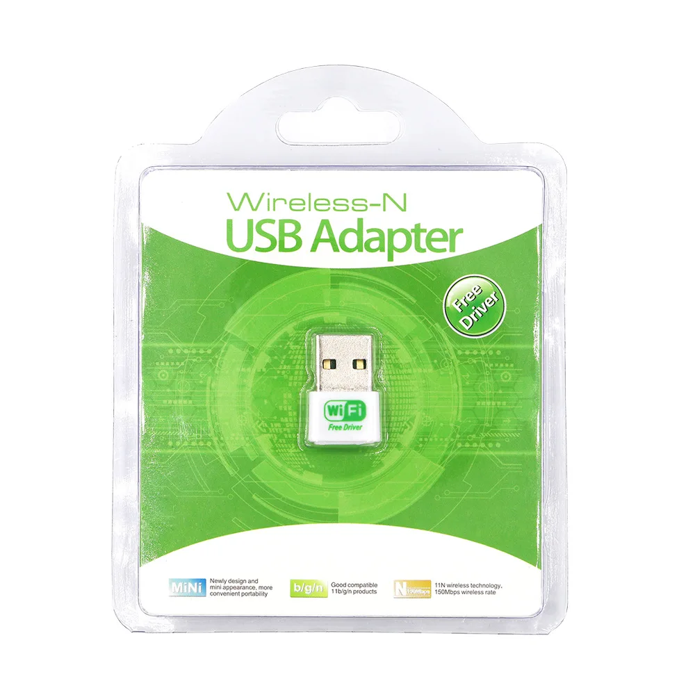 Tanio 150 Mb s Mini Adapter USB WiFi Bezp atny Sterownik Zewn trzna Sklep