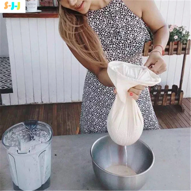 Bolsa de nailon de 100 micras para escurrir alimentos, práctico filtro ...