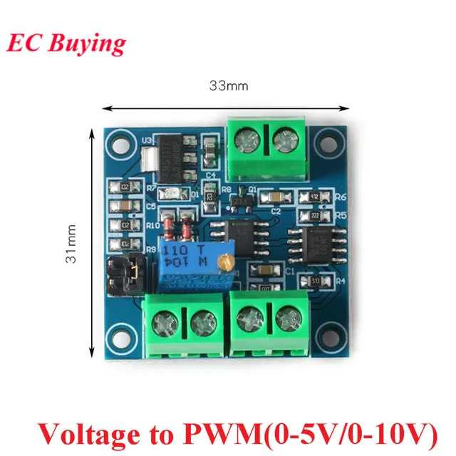 Voltage to PWM Converter Module 0%-100% to 0-5V 0-10V Digital to Analog ...