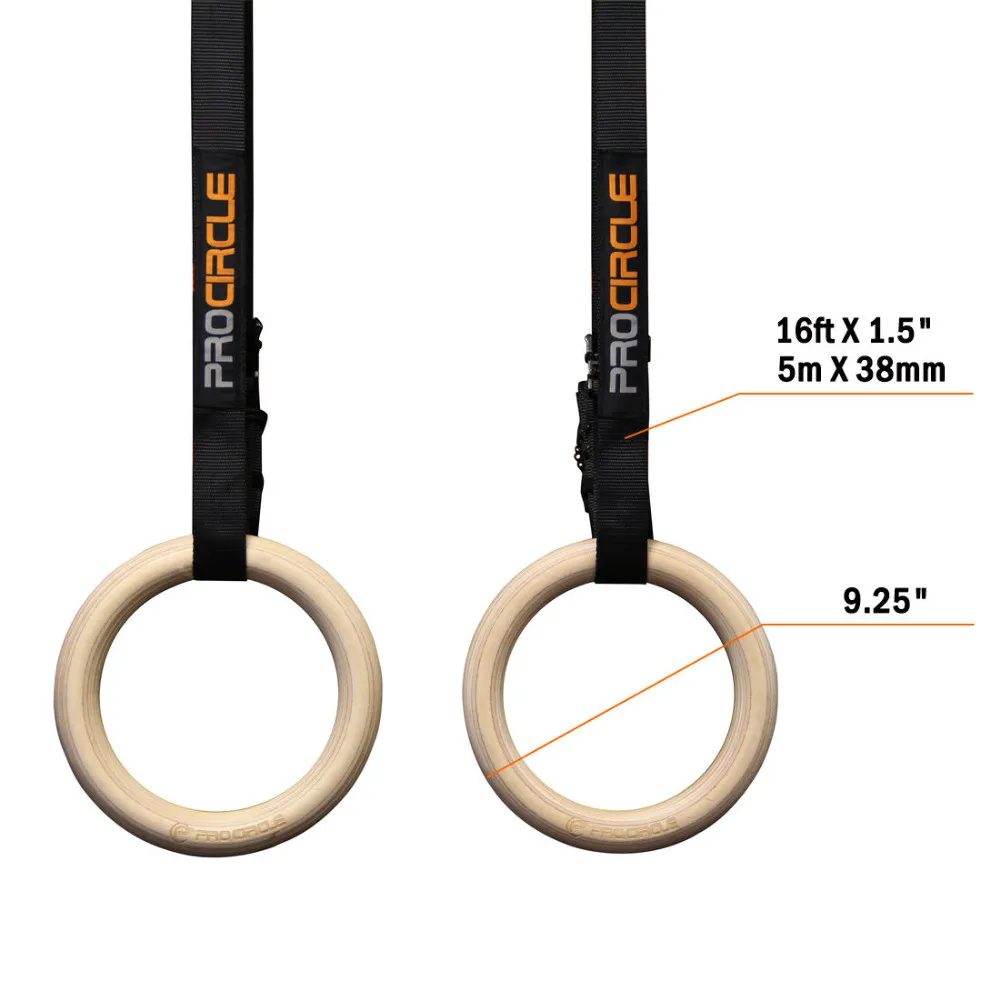 Wood Gymnastic Rings - Mountainotes LCC Outdoors and Fitness