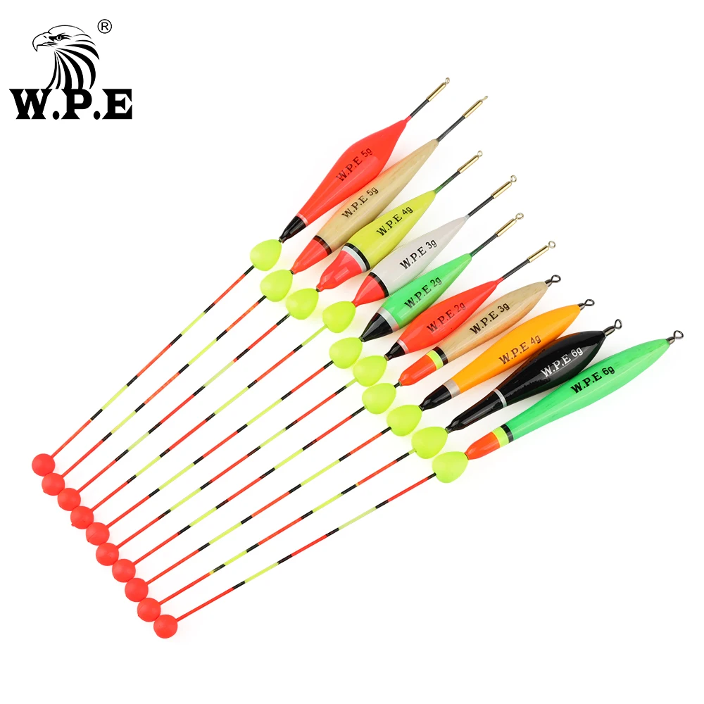 W.P.E 5pcs/lot Fishing Float Size 2g-6g Floating Ball Slidding Floater ...