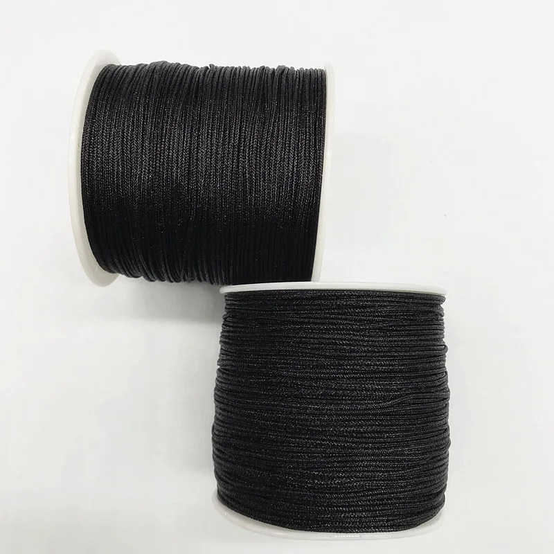 New 10meters/lot.0.4/0.6/ 0.8/1.0/1.5mm Black Nylon Cord Beading Thread ...