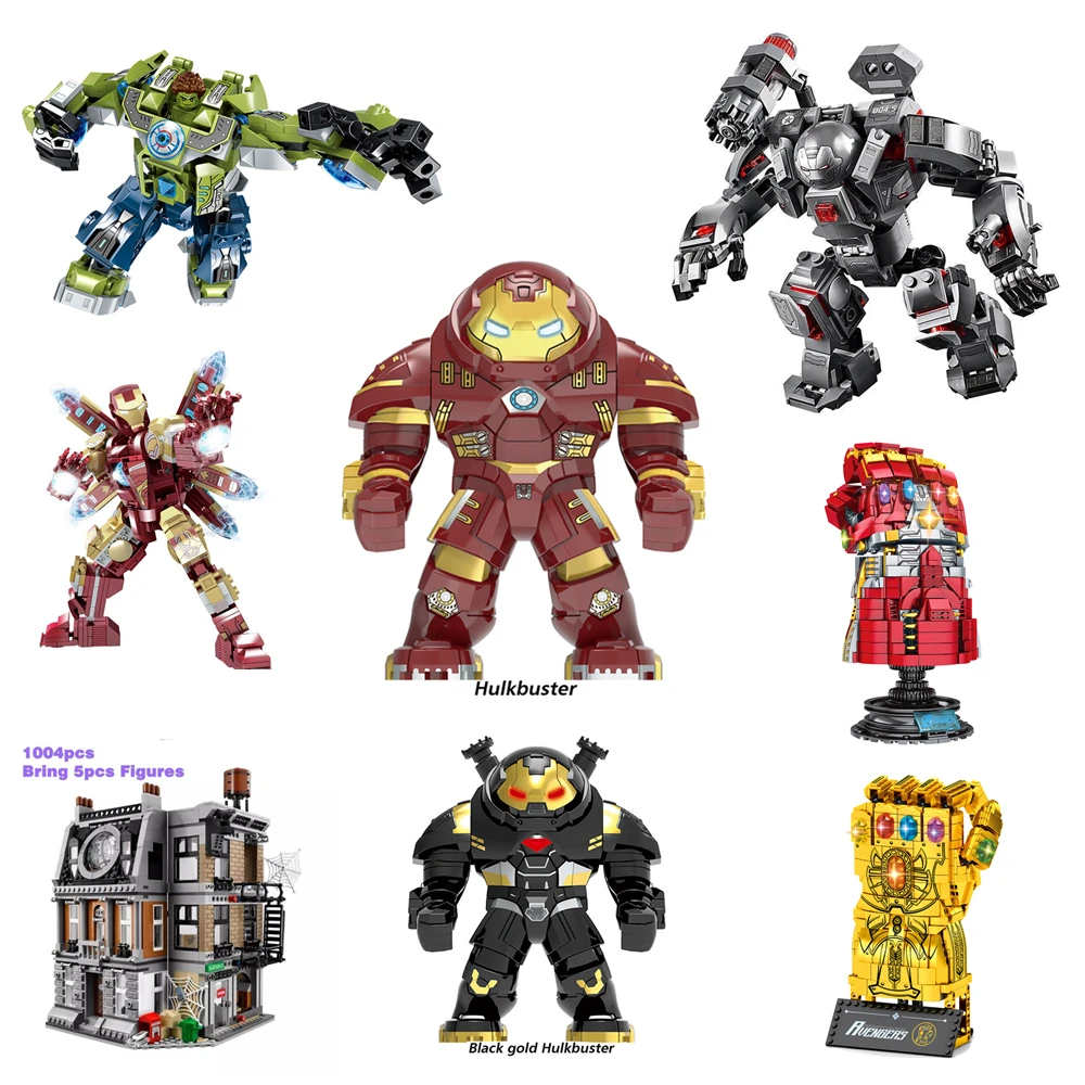 New Marvel Avengers Character Building Blocks Weapon Shield Toy Hulk ...