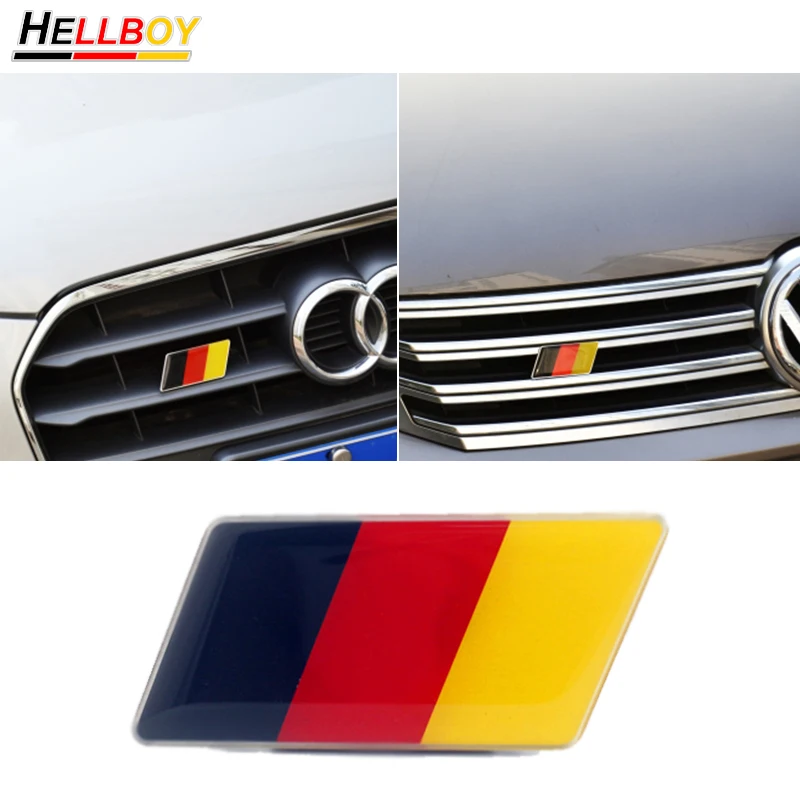 Germany-Flag-Car-Grille-Emblem-Sticker-For-Audi-A3-A4-A5-A6-Car-Body ...